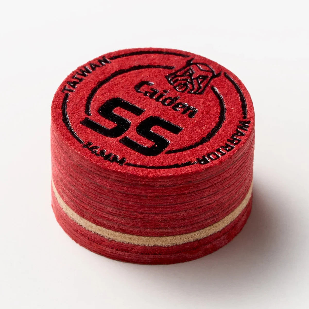 CAIDEN WARRIOR RED PLAYING TIP SUPER SOFT SS 10 LAYER PREM LEATHER NEW ...