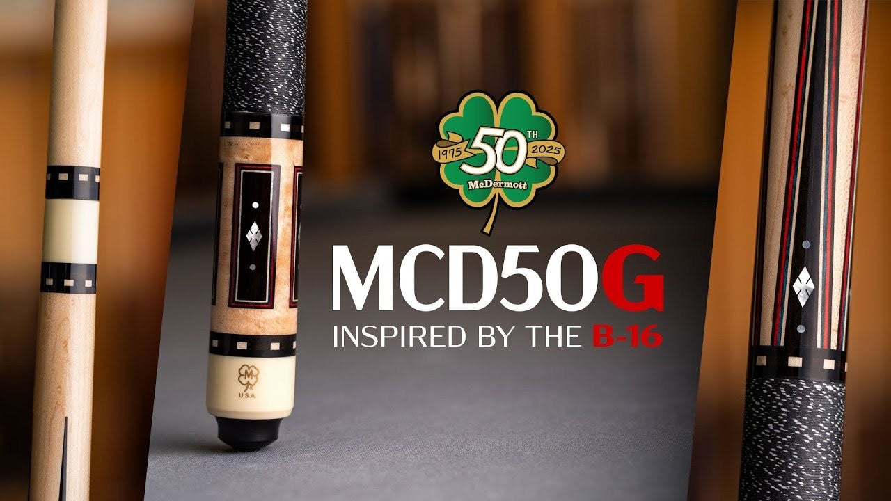 MCDERMOTT 50TH ANNIVERSARY CUE LTD #26/50 USA MADE 3/8X10 SHIPS FREE F ...